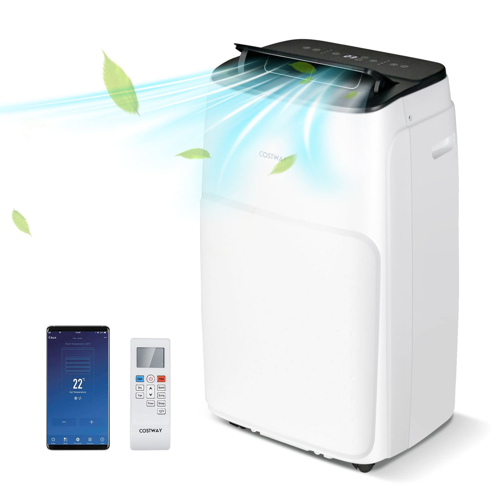 4-in-1 Portable Air Conditioner 12000 BTU AC with Multi-Speed Fan and ...