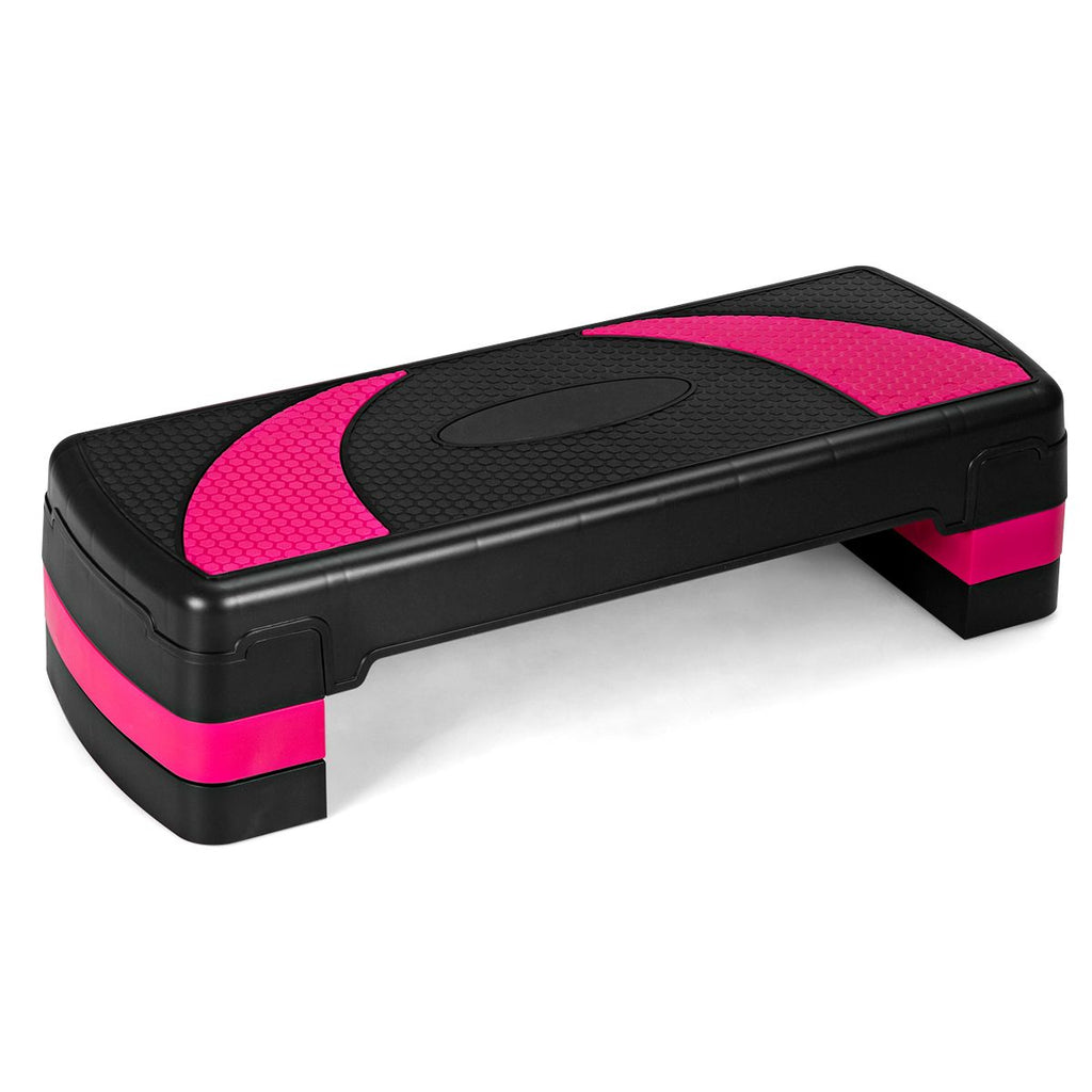 78.5cm Aerobic Exercise Step Deck Aerobics Trainer Adjustable Step Pla ...