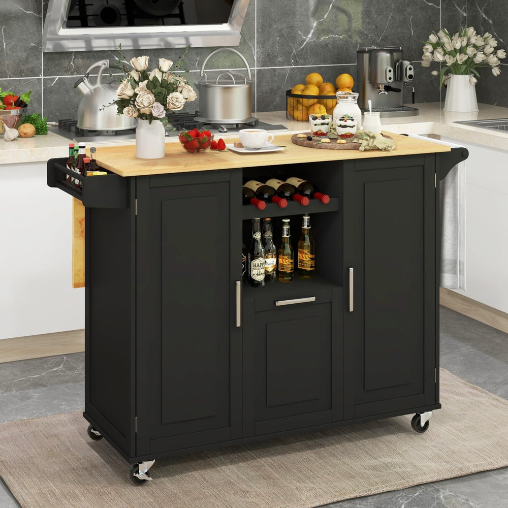 Giantex Rolling Kitchen Island Cart, Large Kitchen Island – Giantex.au