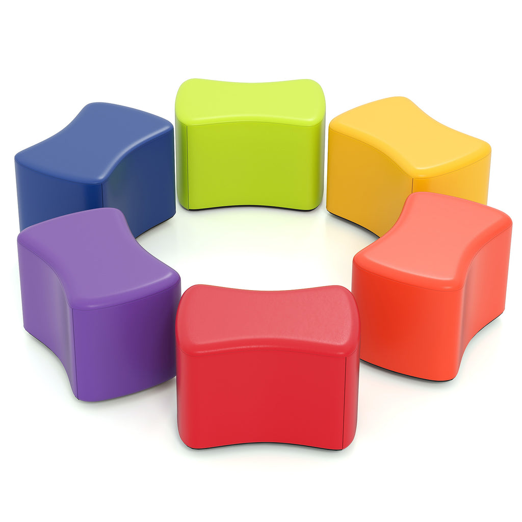 Modular Stool Set for Kids, 6 PCS Butterfly Stools with Detachable ...