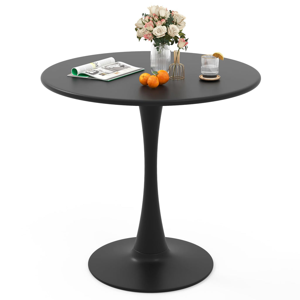 Giantex Round Dining Table, 80 cm Tulip Table with Anti-Slip PP Ring ...