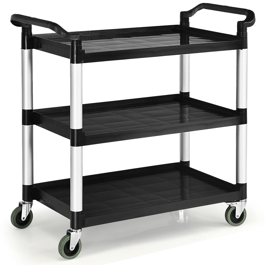 Giantex 3-Tier Rolling Utility Cart, Heavy Duty Food Service Cart ...