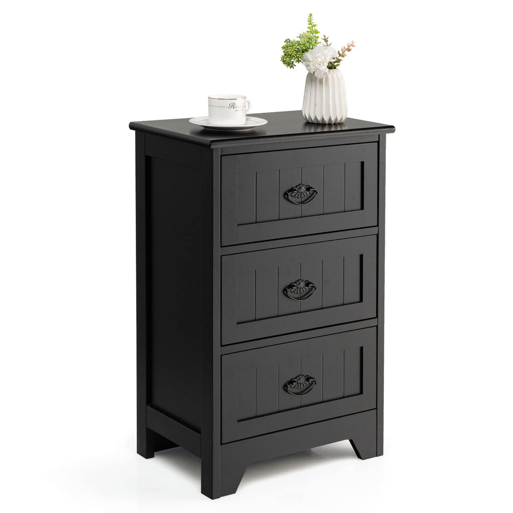 Giantex 3-Drawer Bedside Table – Giantex.au