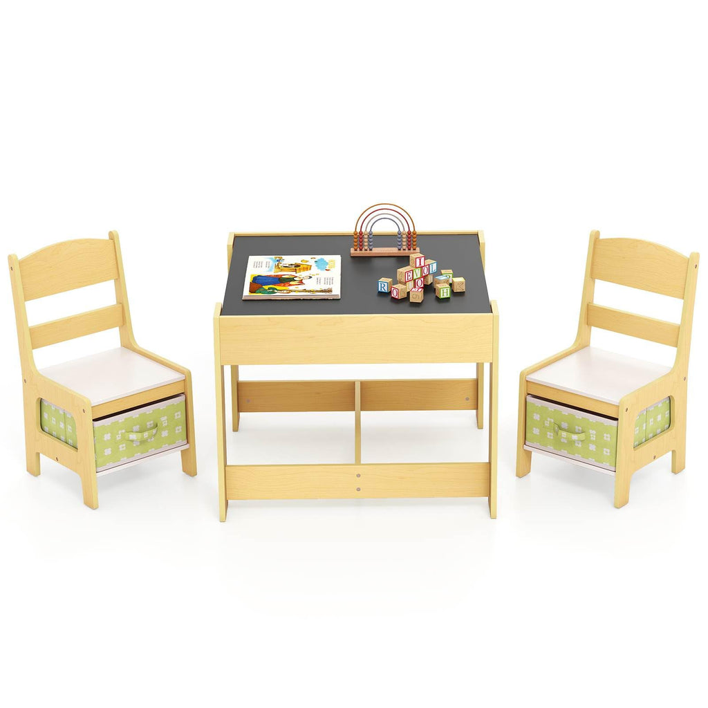 3-In-1 Kids Multi Activity Table & 2 Chairs Set for Toddlers – Giantex.au
