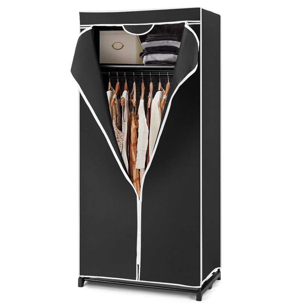 Giantex Wardrobe w/Metal Frame, Folding Fabric Cabinet – Giantex.au