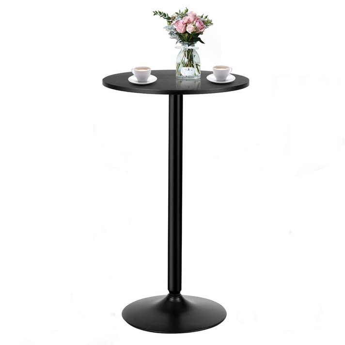 Giantex Pub Bar Table 60cm Round Top 102cm Height Modern Style Standin ...