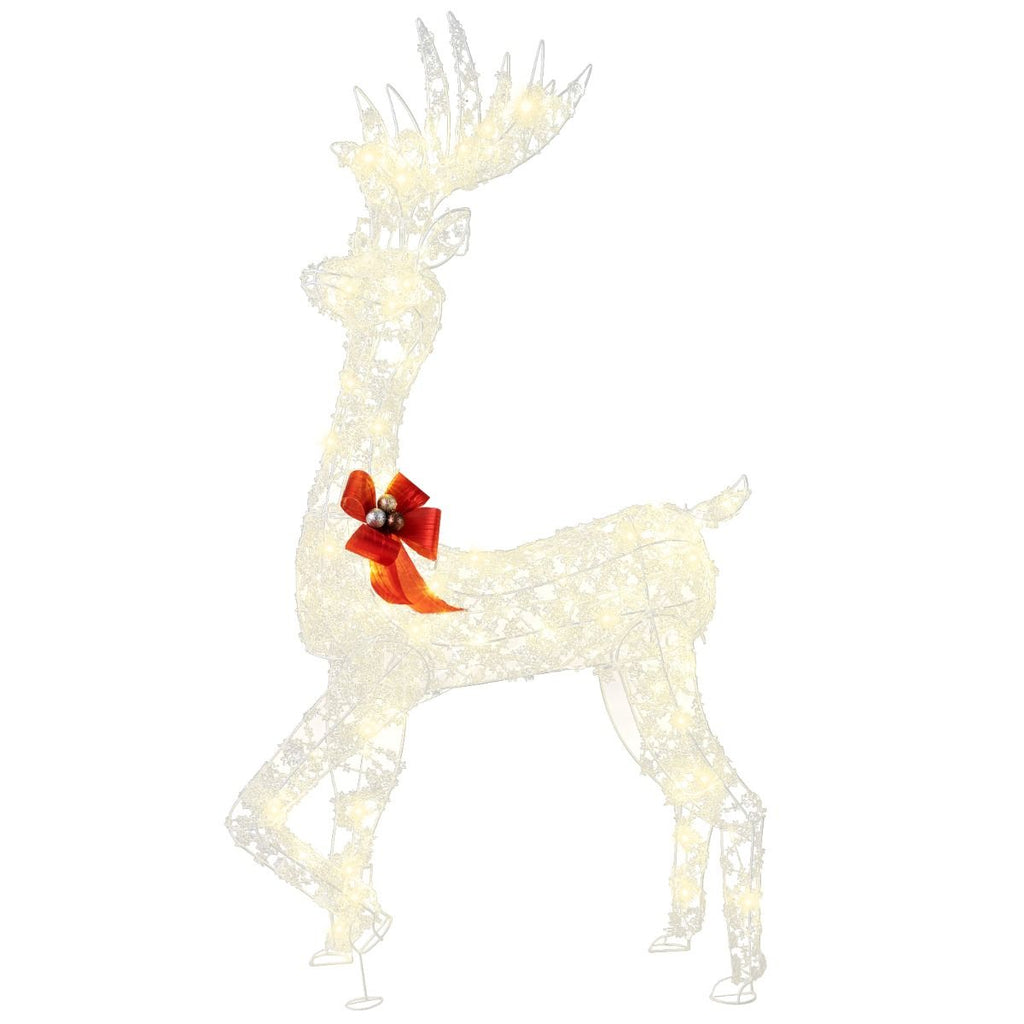 150 CM Pre-Lit Christmas Reindeer with 100 LED Lights for Home – Giantex.au