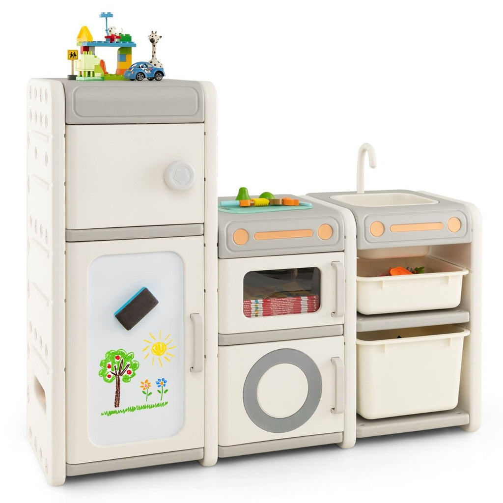 Multipurpose Toy Chest and Bookshelf with Magnetic Whiteboard – Giantex.au